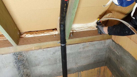 Cold bridge insulation - foam kits for solving thermal bridges